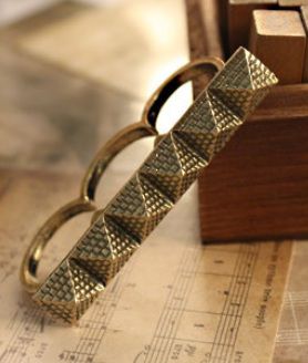 Pyramids Triple Finger Ring on Luulla