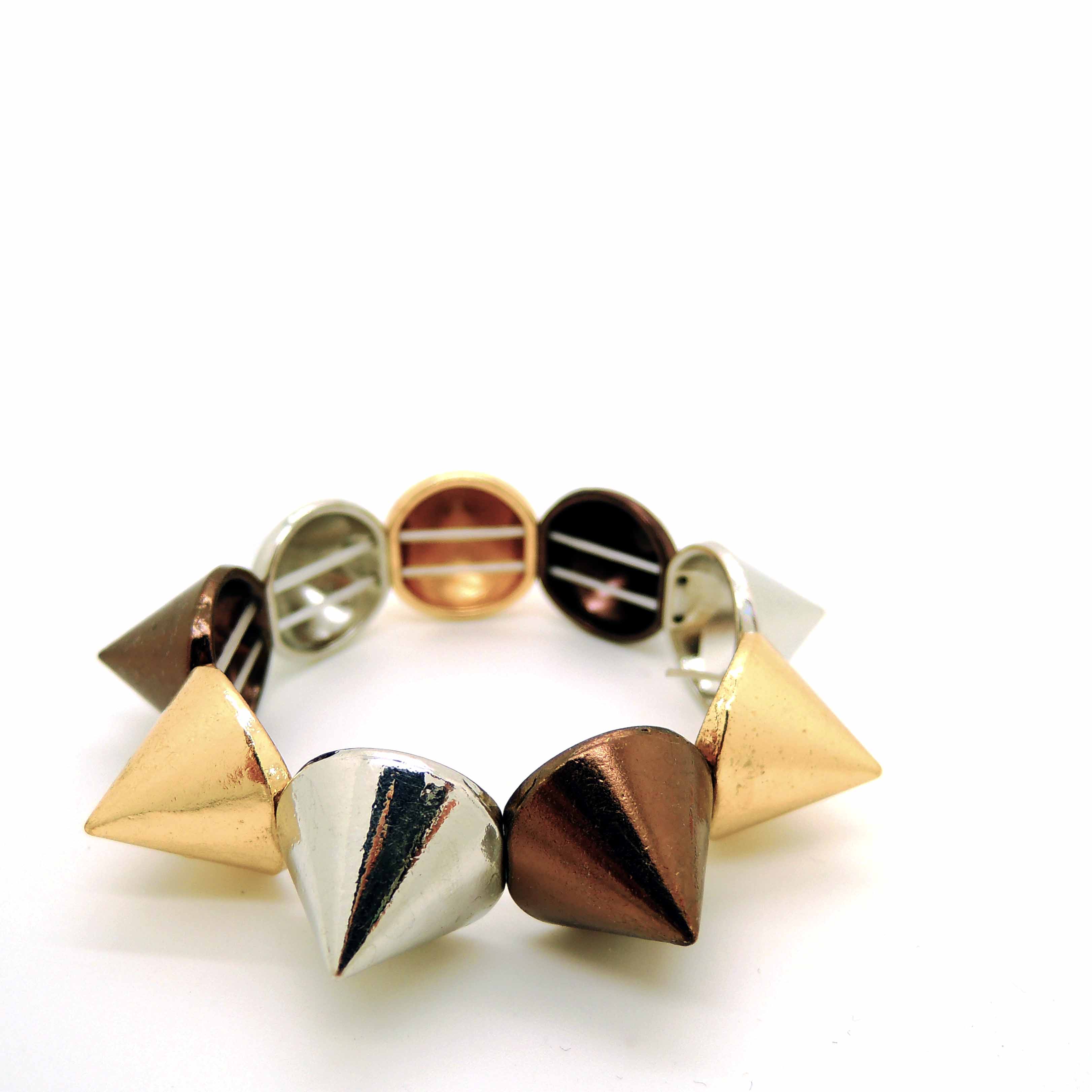 Multi-colored Metallic Spikes Bracelet on Luulla