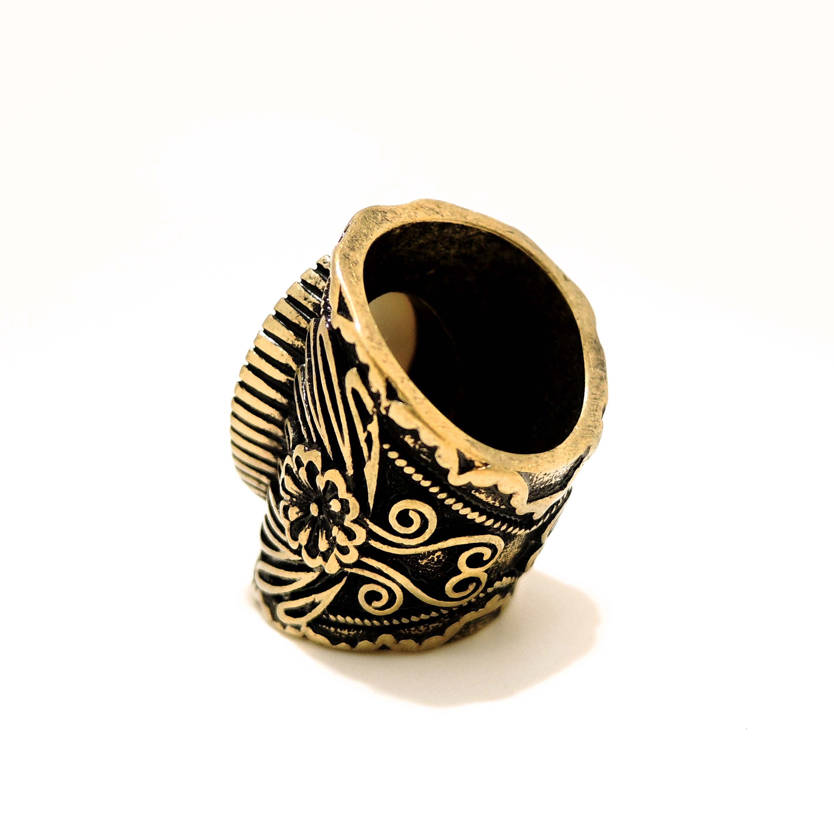 Floral Engraved Rose Ring on Luulla